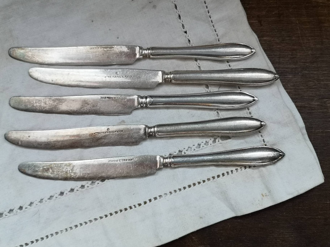 Antique Swedish Knives Swedish Vintage Cutlery Set of 5 Antique Knives ...