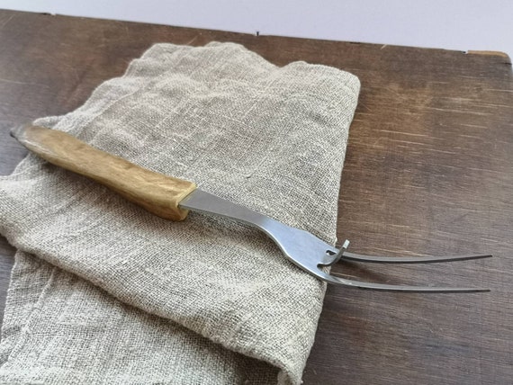 Vintage Meat Fork Oversized Chef's Fork With an Antler | Etsy