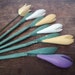Swedish Vintage Hand Carved Wooden Crocus Set of 5 SPRING Home Garden ...
