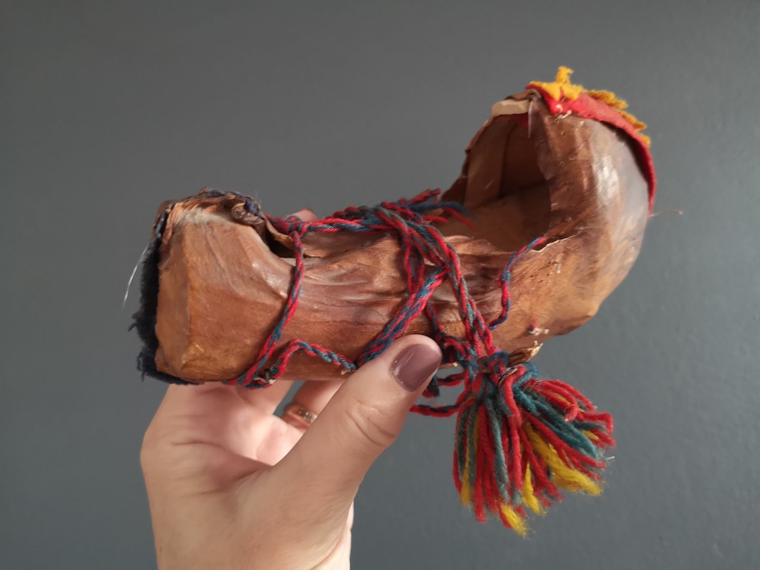 Vintage Lappland Souvenir Handmade Sami Baby Cradle Handmade Lappland ...