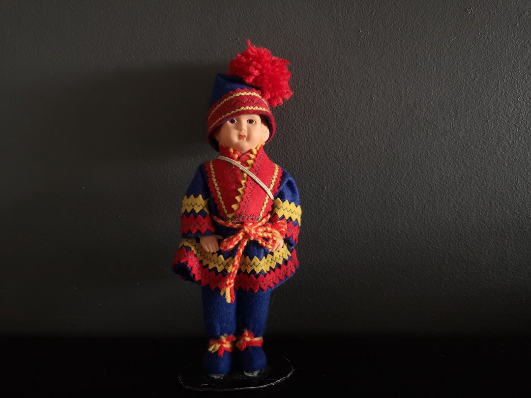 Lapland Folk Doll Scandinavian Souvenir Saami Folk Doll - Etsy