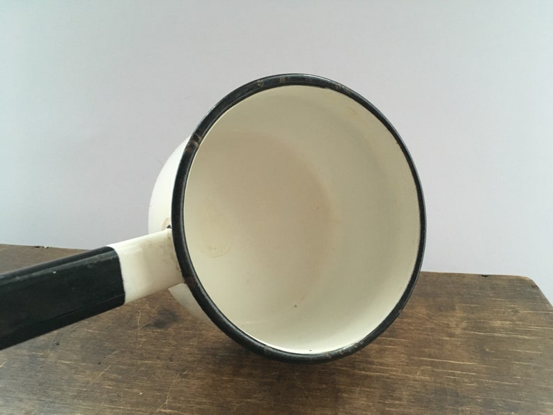 Soviet Vintage Small Enamel Pot Enamel Saucepan Enamelware - Etsy