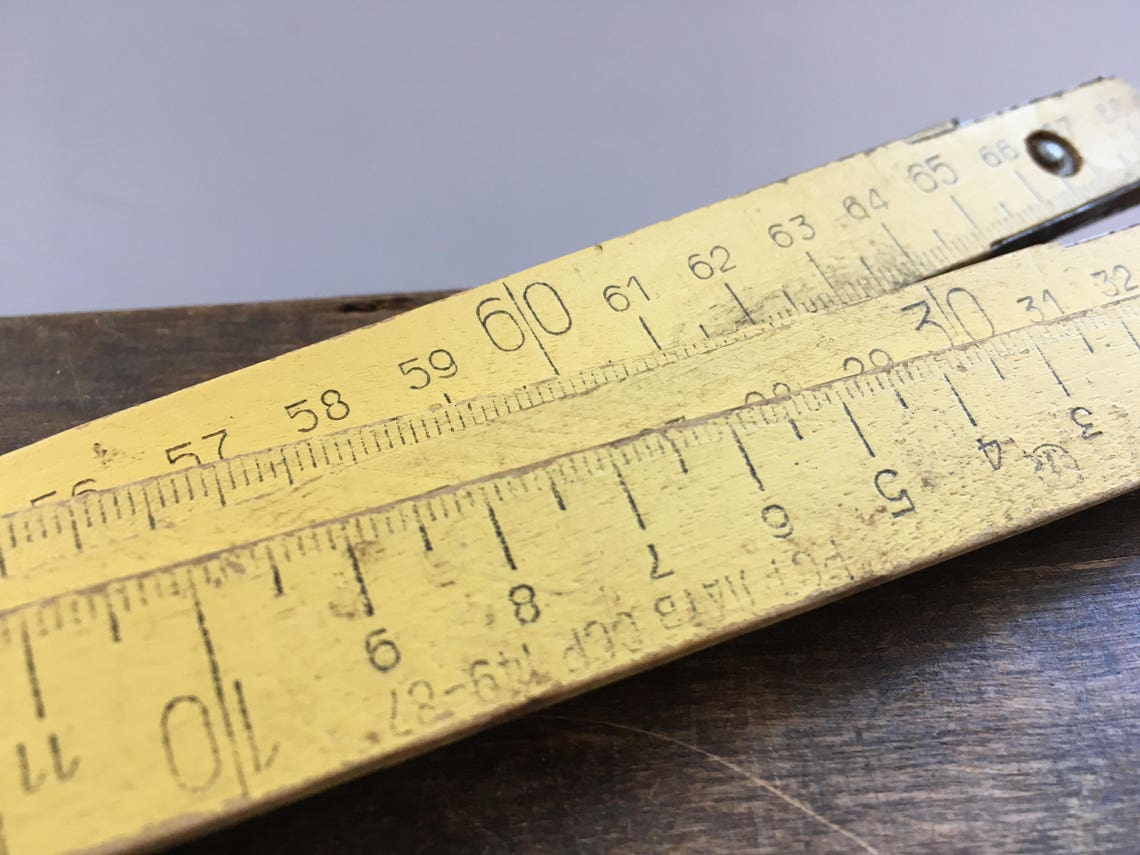 Soviet Vintage Wooden Folding Ruler Yellow Industrial Ruler - Etsy