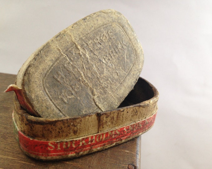 Vintage Tobacco Box Old Snuff Container Cardboard Snus Container ...