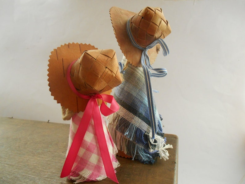 Swedish Doll Set Birch Bark Figurines Handmade Figurines Swedish Folk ...