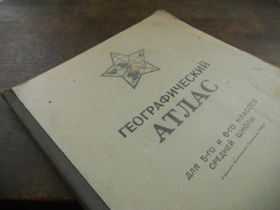 Original Vintage Geography Atlas for Secondary School World Map 1951 ...