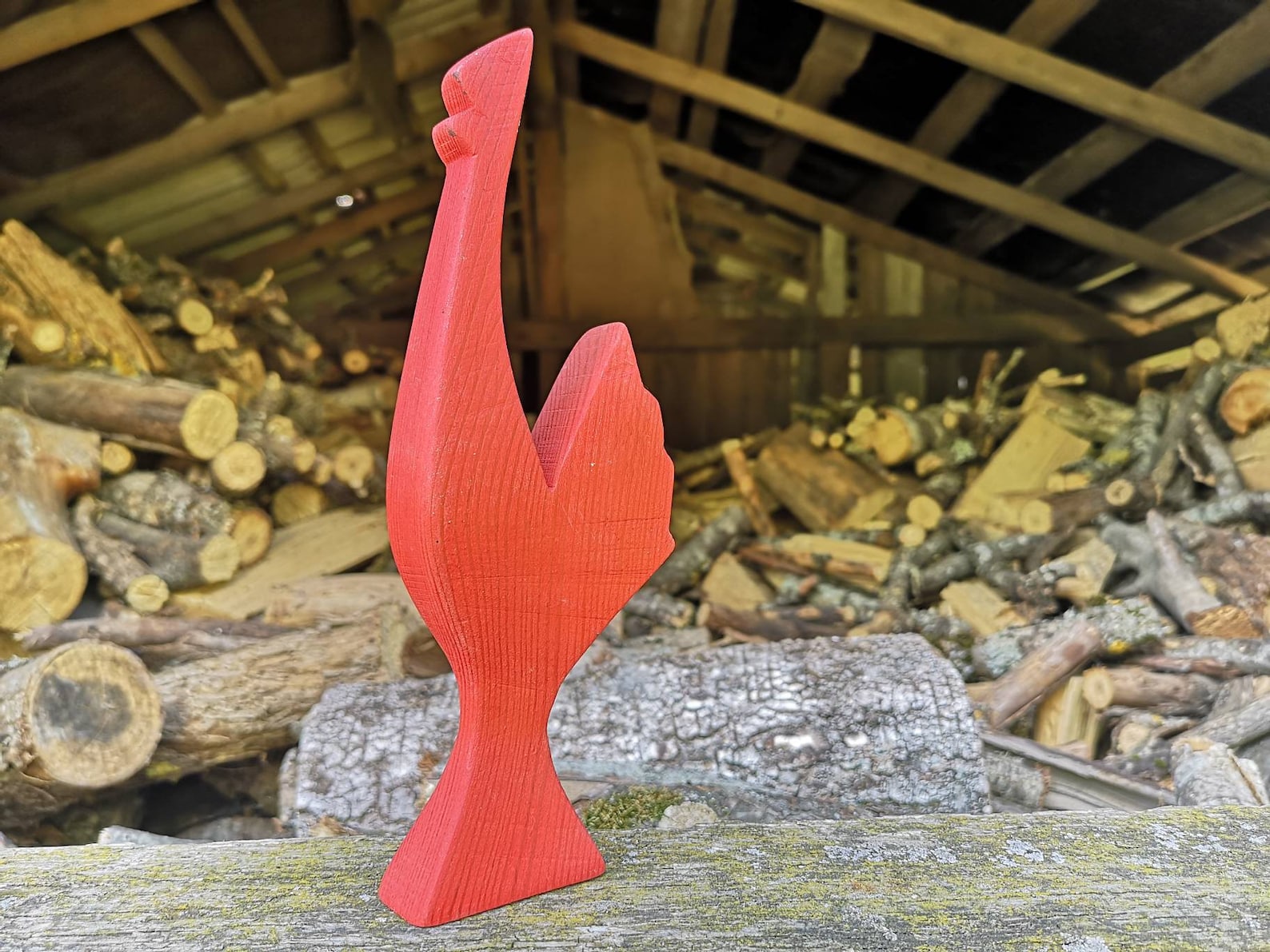 Swedish Vintage Rooster Wooden Rooster Figurine Red Rooster - Etsy