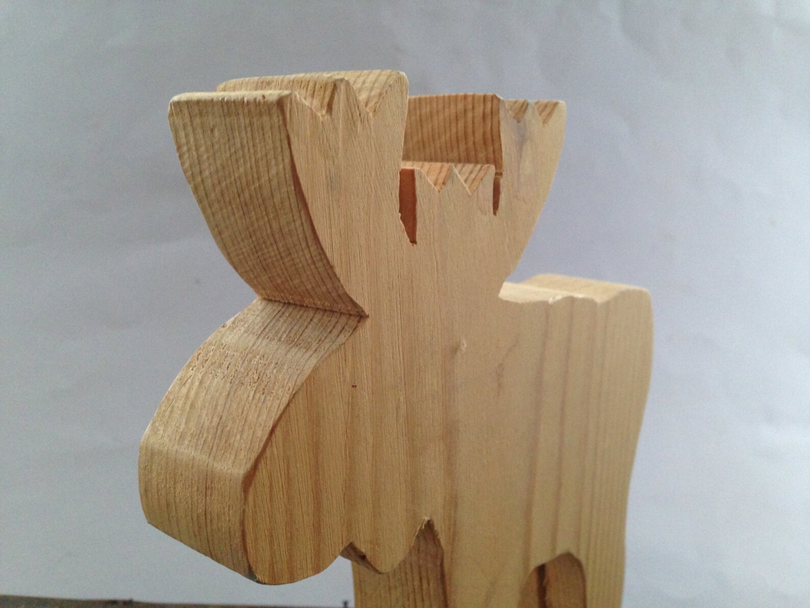 Vintage Wooden Elk Handmade Elk Figurine Carved Wood Elk | Etsy