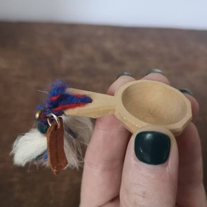 Handcarved Wood Scoop Small Wooden Cup Handcarved Cup Norwegian Wooden ...