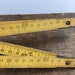 Soviet Vintage Wooden Folding Ruler Yellow Industrial Ruler USSR Era ...
