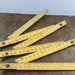 Soviet Vintage Wooden Folding Ruler Yellow Industrial Ruler USSR Era ...