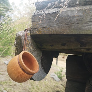 Vintage Sami Cup Handcarved Wood Scoop Small Handmade Wood Cup Gift for ...