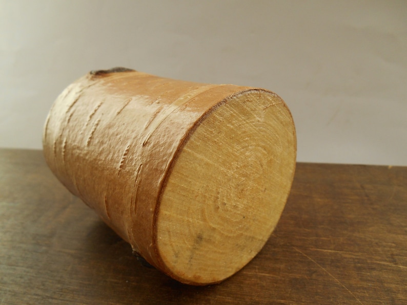 Vintage Swedish Birch Bark Container Small Wooden Container - Etsy