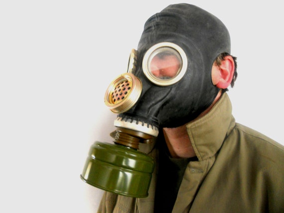 Collectibles Black gas mask GP-5M size 1 small S soviet russian gas ...