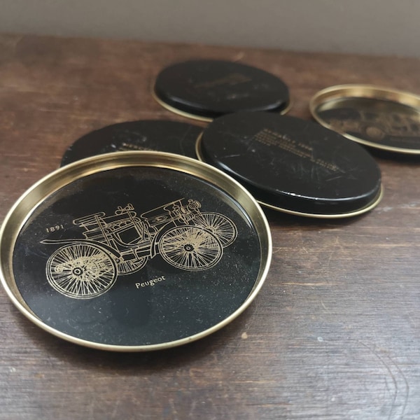 Metal Coaster Set - Etsy