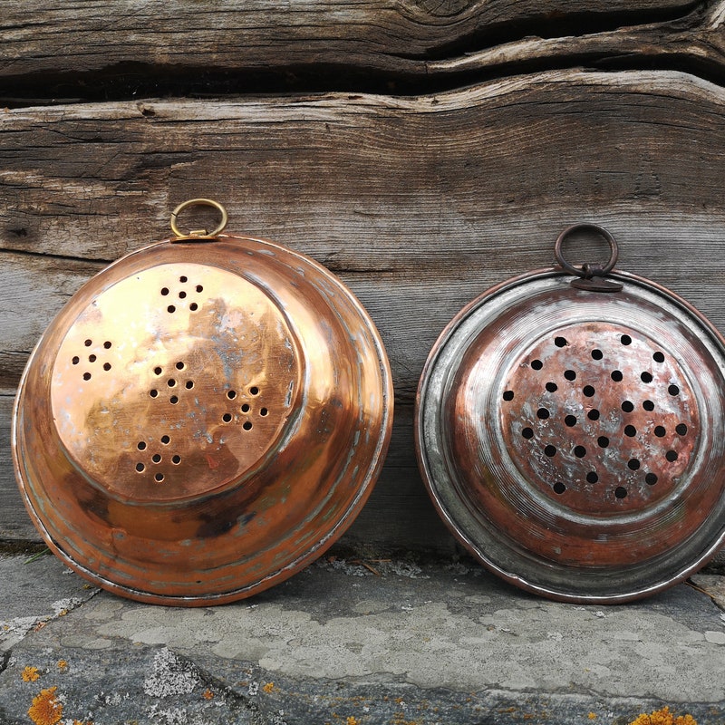 Copper Colander - Etsy