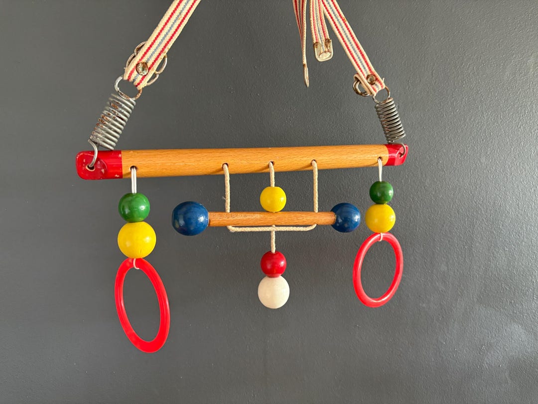 Vintage Swedish Wooden Toy Hanging Baby Toy Wood Toy Handmade Children ...