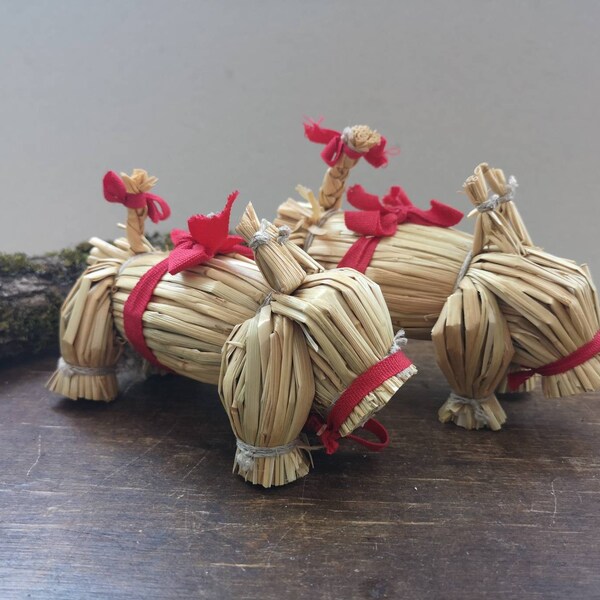 Straw Ornaments - Etsy