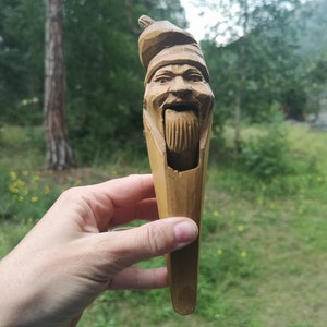 Vintage Rare Hand Carved Wooden Nutcracker Kitchen Tool Christmas Gift ...