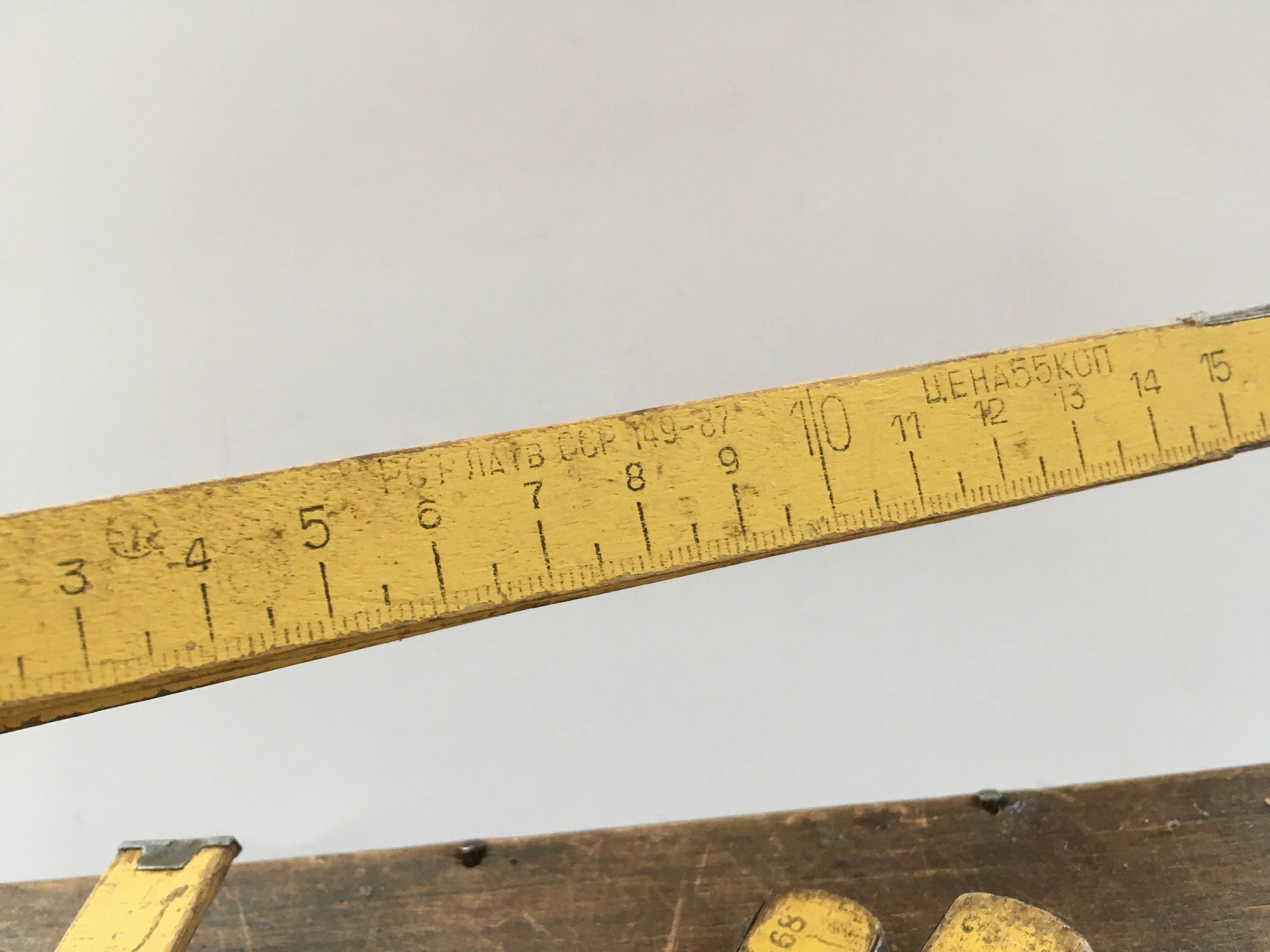 Soviet Vintage Wooden Folding Ruler Yellow Industrial Ruler - Etsy