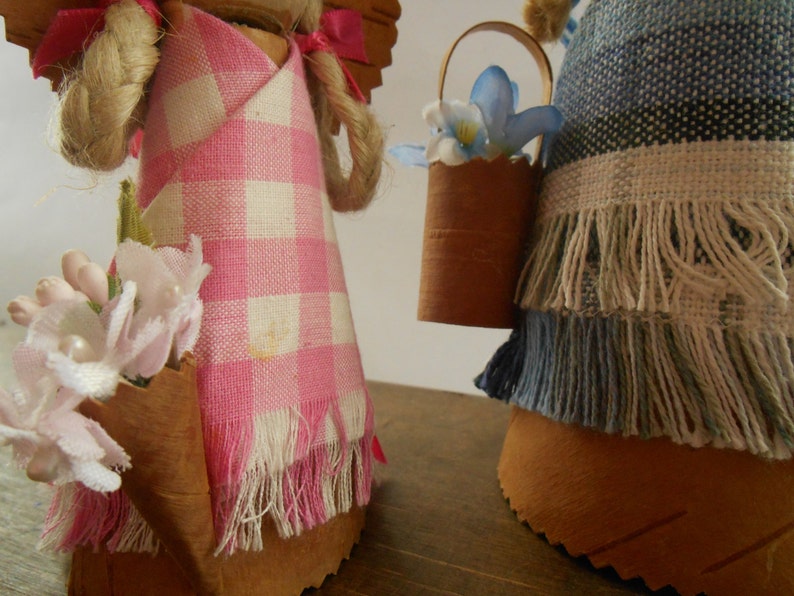 Swedish Doll Set Birch Bark Figurines Handmade Figurines Swedish Folk ...