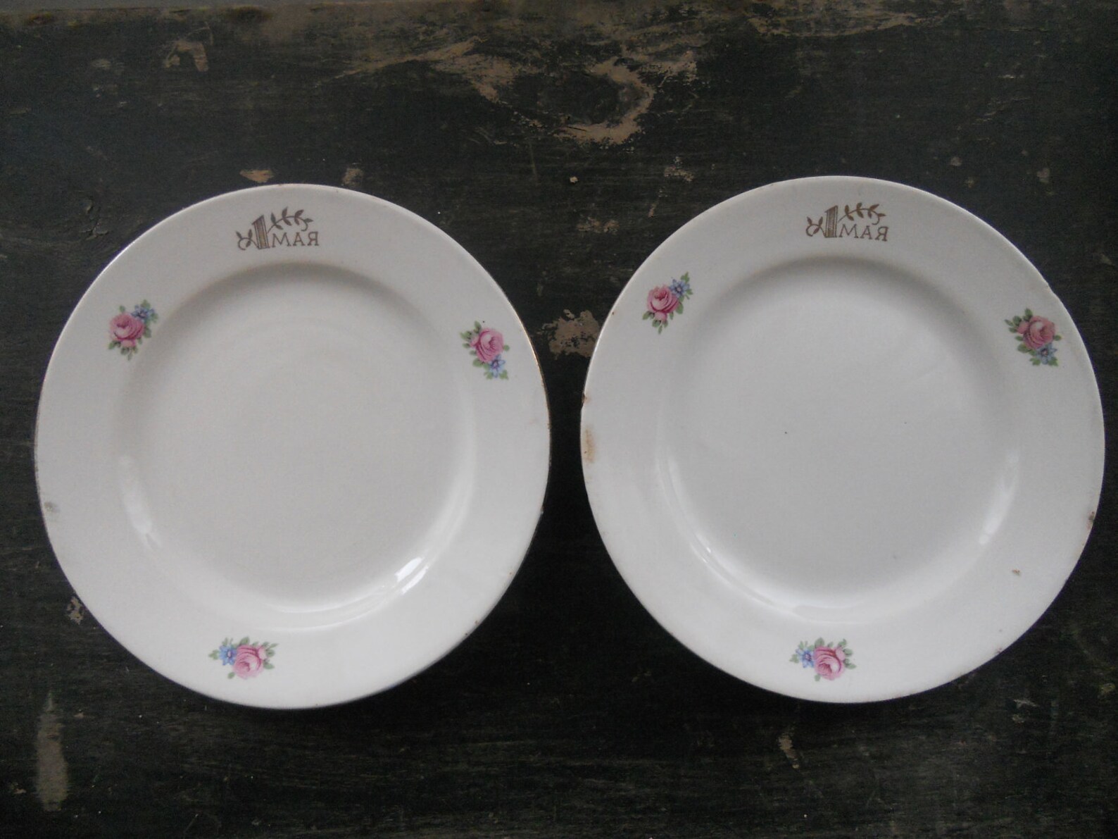 Soviet Vintage Plates Set of 2 Soviet Symbolism 1st of May | Etsy