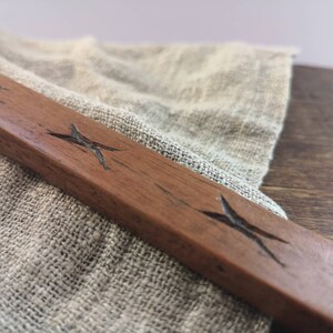 Vintage Wooden Fork Dark Brown Fork Handcarved Fork Rustic Kitchen ...