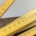 Soviet Vintage Wooden Folding Ruler Yellow Industrial Ruler USSR Era ...