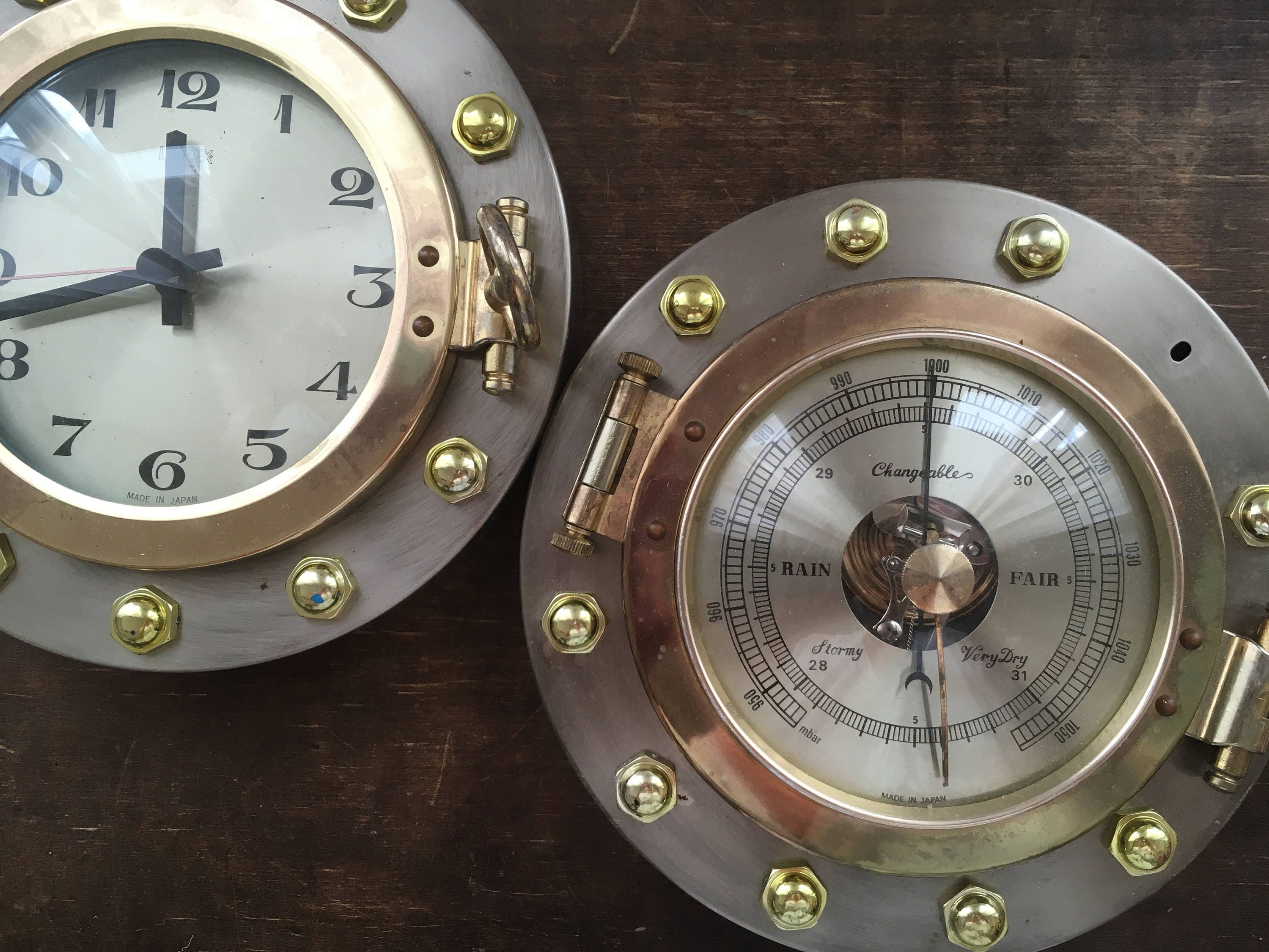 Marine Barometer And Clock at Lawrence Melson blog
