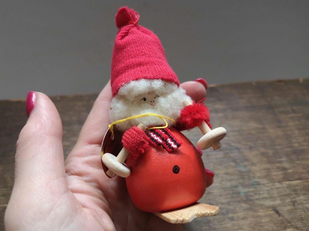Swedish Tomte Elf by Butticki Christmas Tomte Elf Wooden Skiing Elf ...