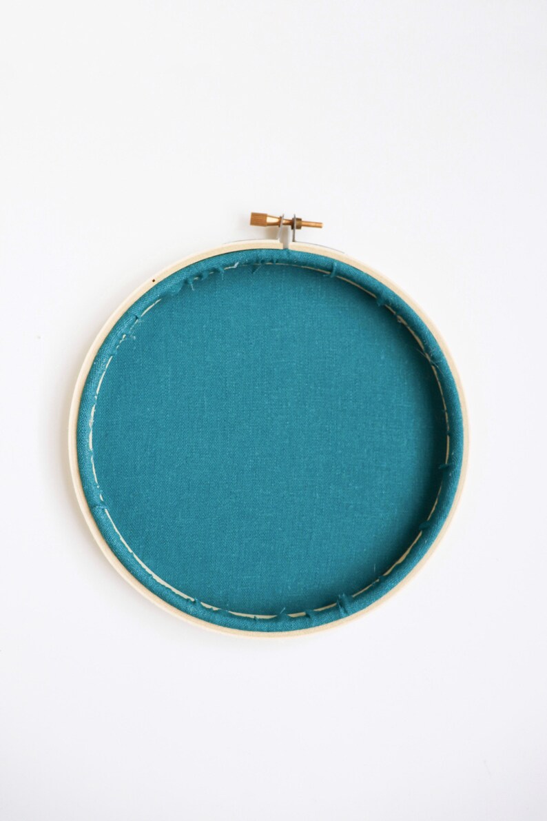 Teal enamel pin display blue empty embroidery hoop | Etsy