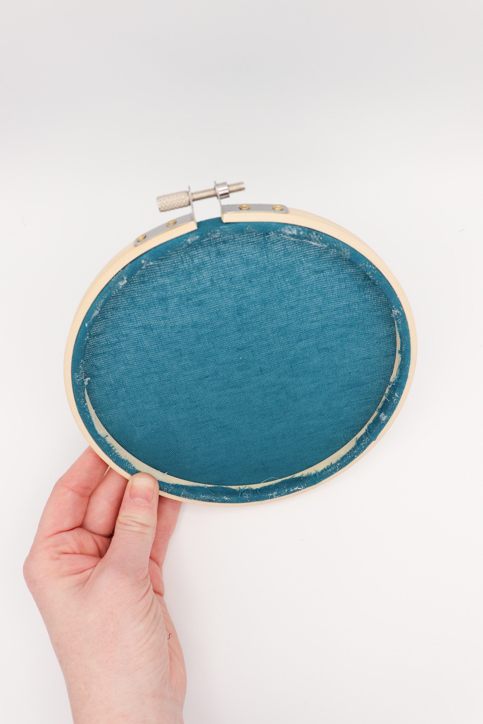 Teal Enamel Pin Display Blue Empty Embroidery Hoop - Etsy