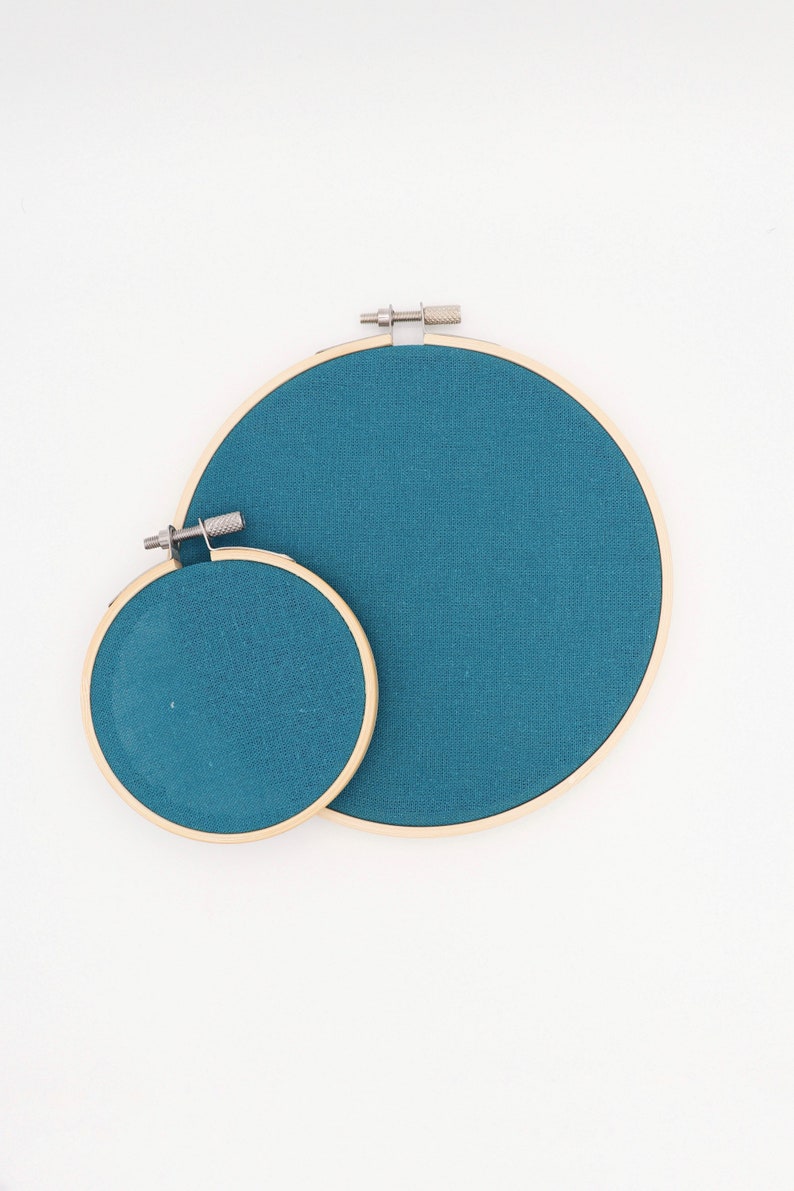 Teal Enamel Pin Display Blue Empty Embroidery Hoop - Etsy
