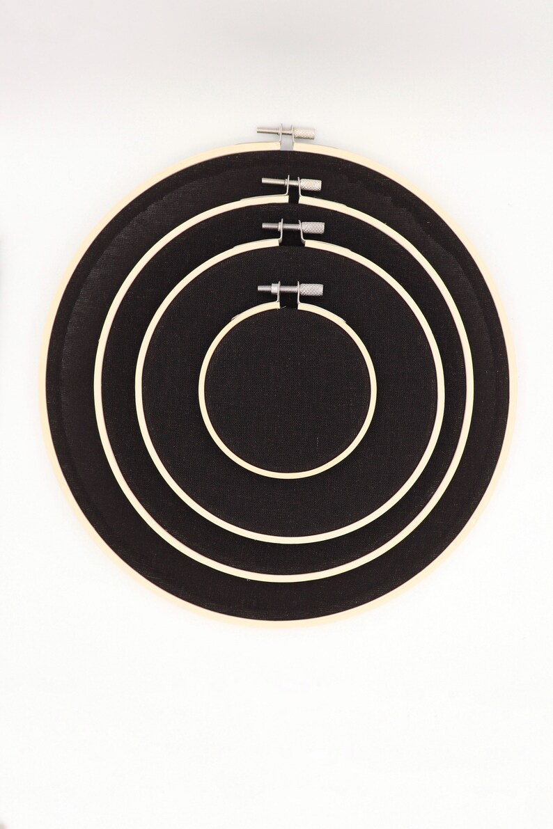 Black Blank Pin Display Hoop Empty Embroidery Hoop for Badge - Etsy