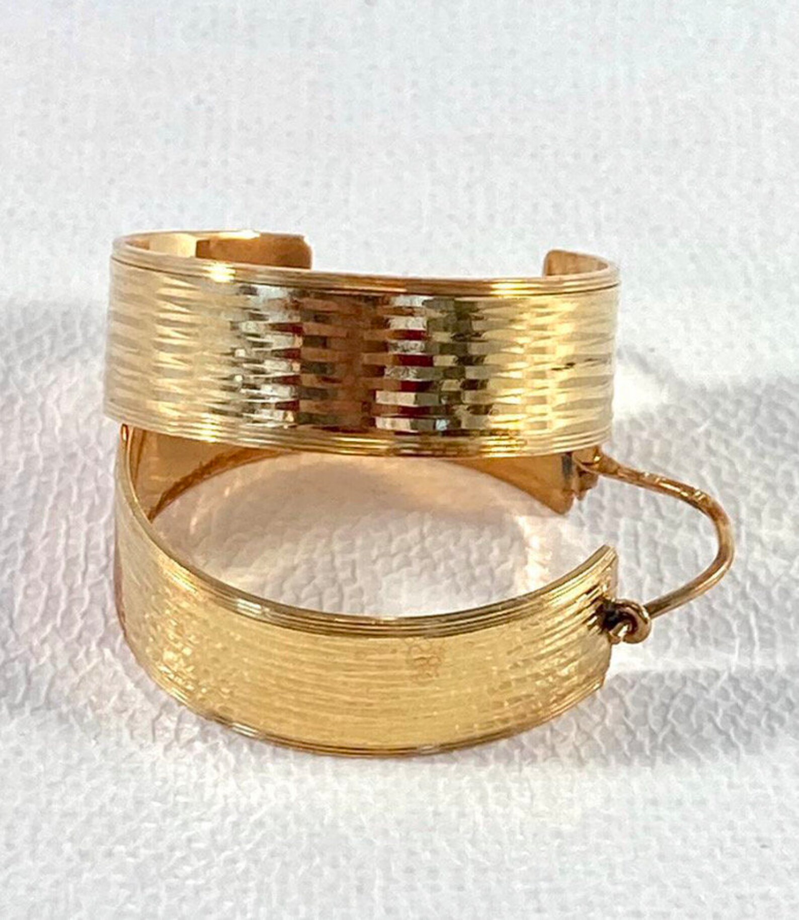 Vintage /new 10kt Gold Wires /goldfilled Flat Wide Hoops - Etsy