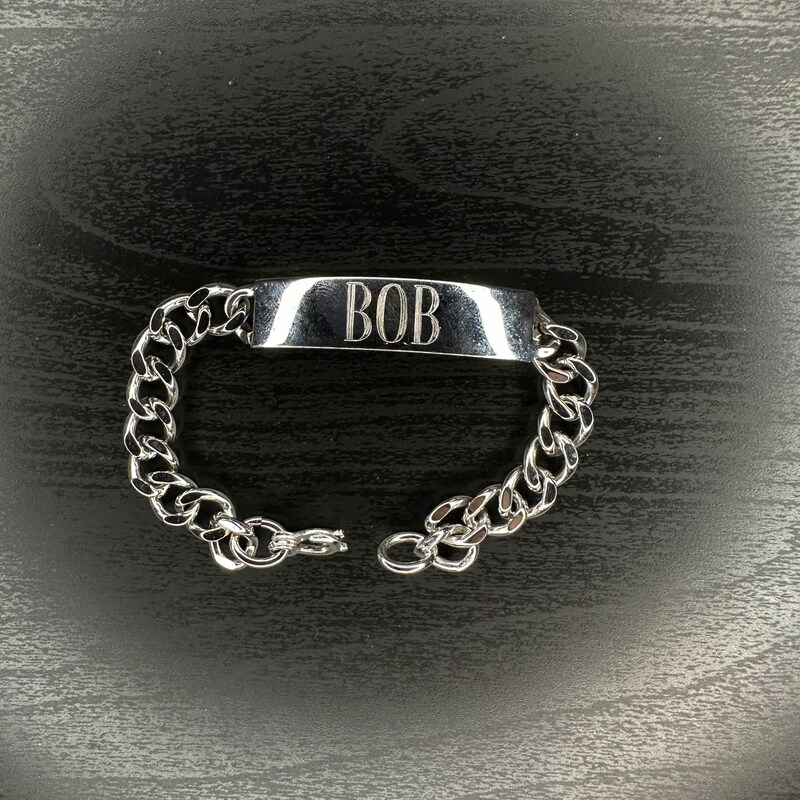 Sterling Id Bracelet - Etsy