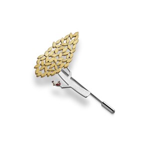 Tree Brooch, Silver Brooch, Charm Brooch, Gift for Her, Modern Design ...