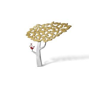 Tree Brooch, Silver Brooch, Charm Brooch, Gift for Her, Modern Design ...