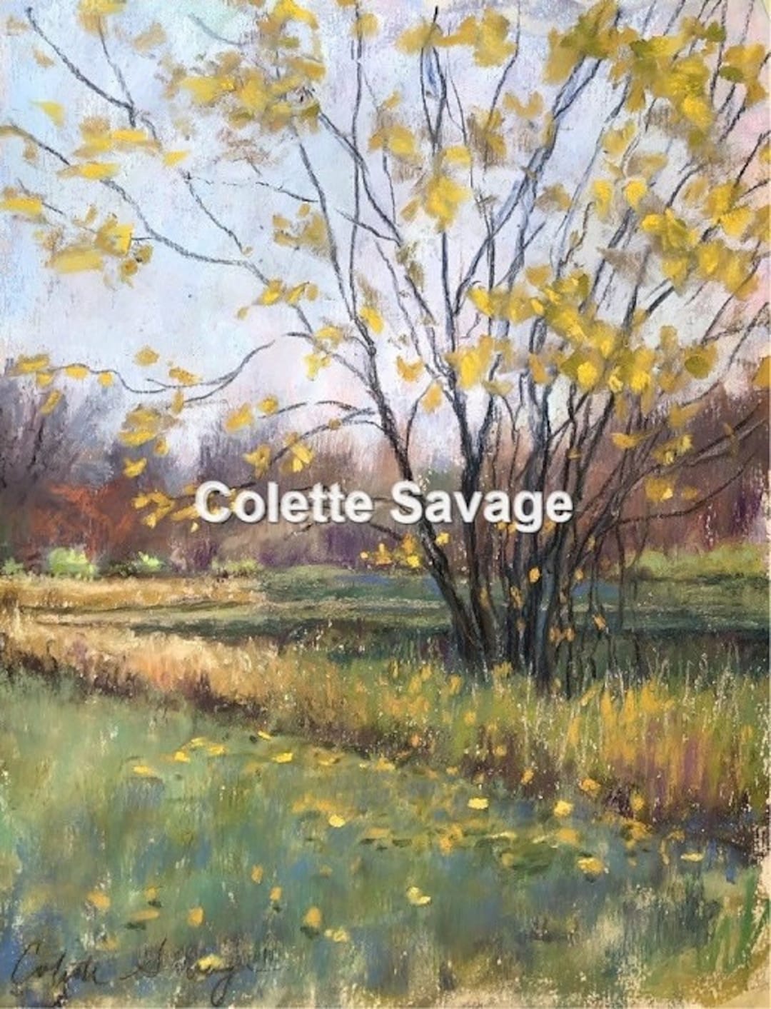 October Wind - Original Art Pastel Painting by Plein Air Pastel Painter ...