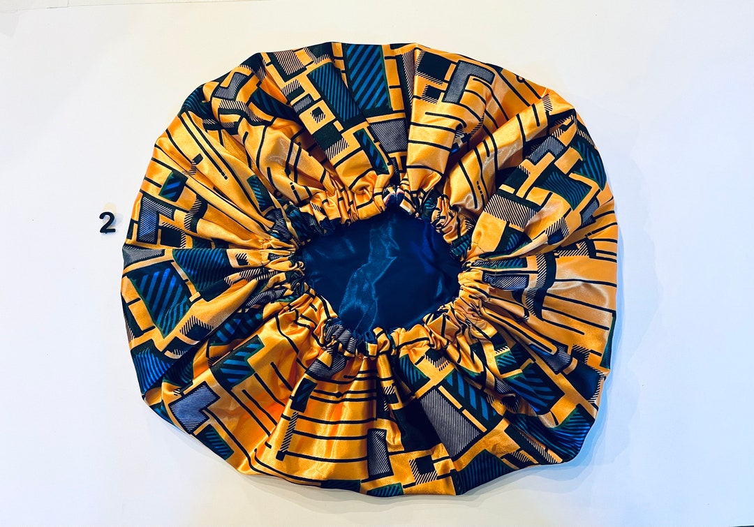 Colorful Satin Line Bonnet Bath and Beauty Night Bonnet - Etsy