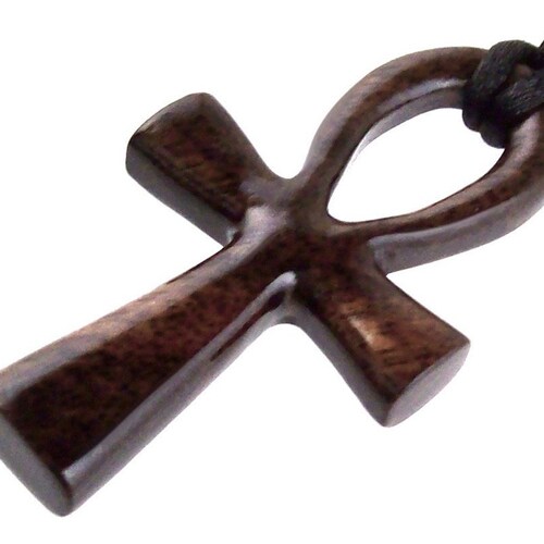 Large Ankh Pendant Mens Wood Ankh Necklace Wooden Egyptian | Etsy