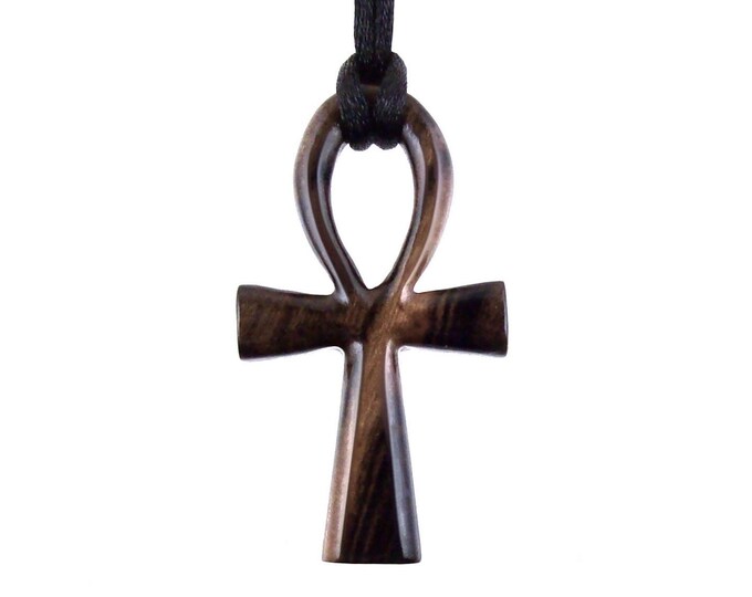 Ankh Pendant Hand Carved Wooden Ankh Necklace for Men or - Etsy