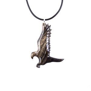 Hawk Necklace, Hand Carved Wooden Hawk Pendant for Men or Women, Wood ...