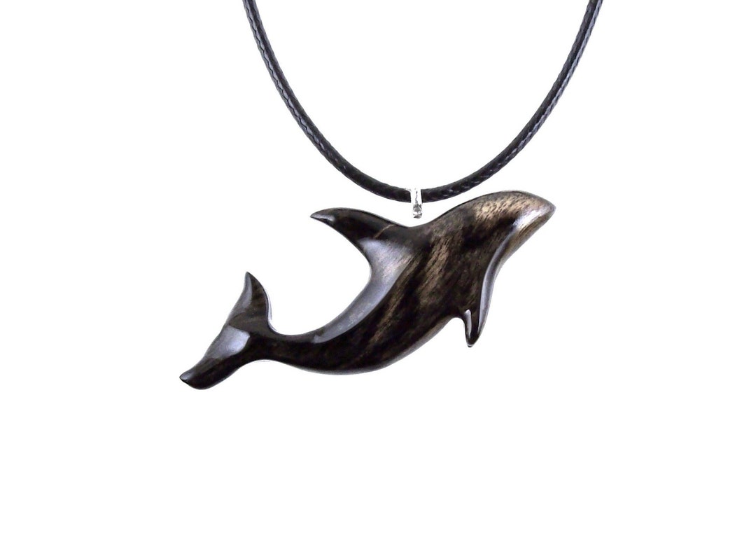 Hand Carved Orca Pendant Wooden Killer Whale Necklace for Men - Etsy