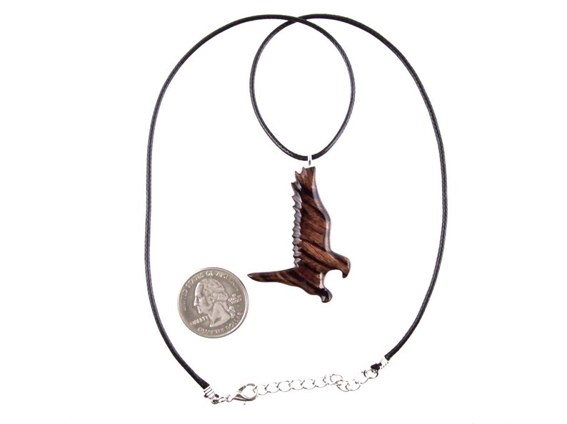 Hand Carved Hawk Pendant Wooden Falcon Necklace Wood Bird - Etsy