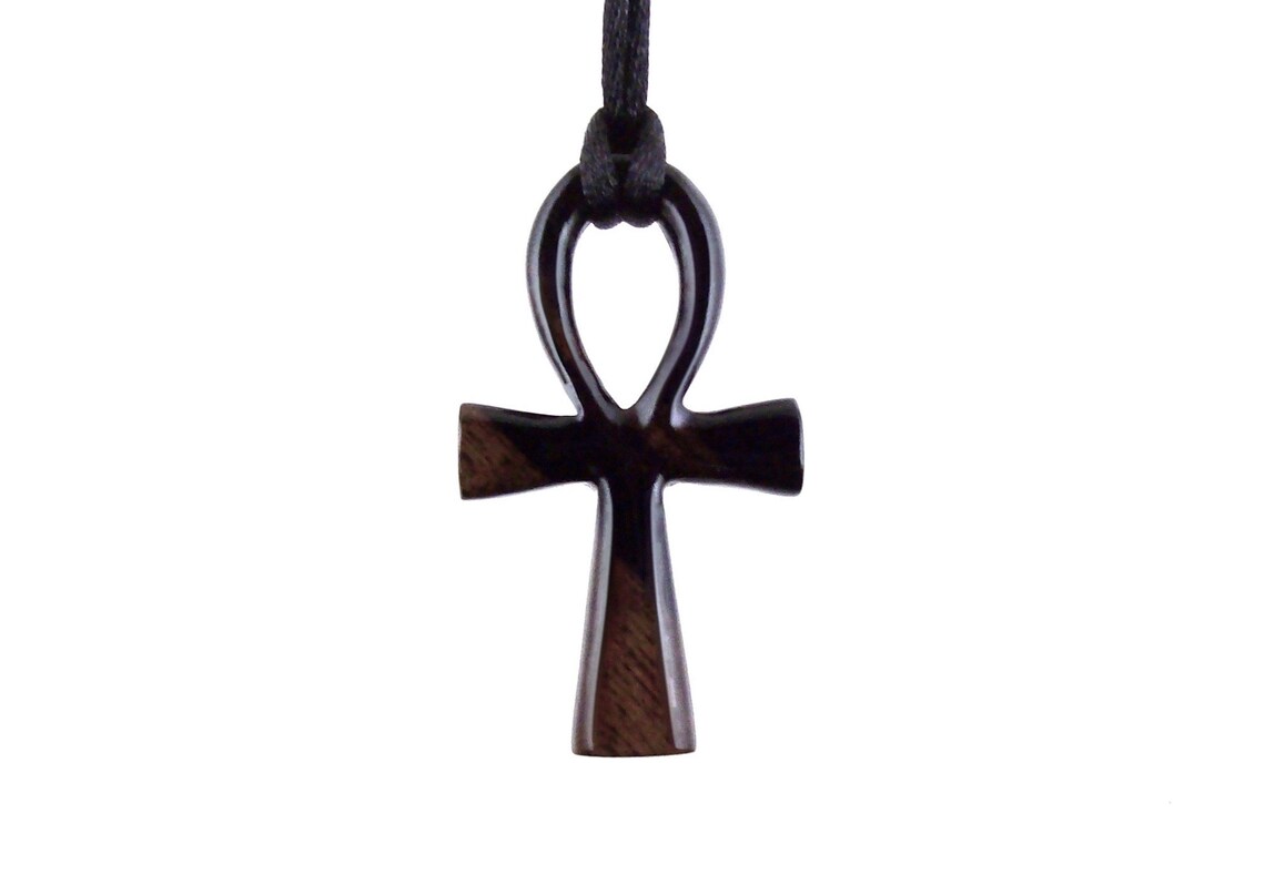 Ankh Pendant Hand Carved Wooden Ankh Necklace for Men or - Etsy