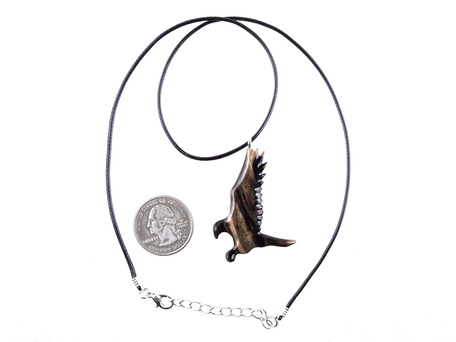 Hawk Necklace Hand Carved Wooden Hawk Pendant for Men or - Etsy