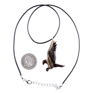 Hawk Necklace Hand Carved Wooden Hawk Pendant for Men or - Etsy