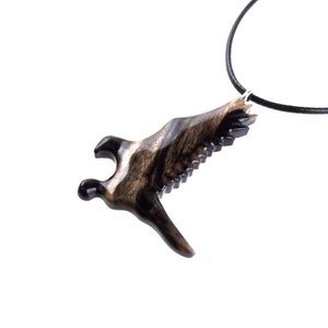 Hawk Necklace Hand Carved Wooden Hawk Pendant for Men or - Etsy