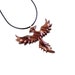 Hand Carved Phoenix Necklace Wooden Rising Phoenix Pendant - Etsy